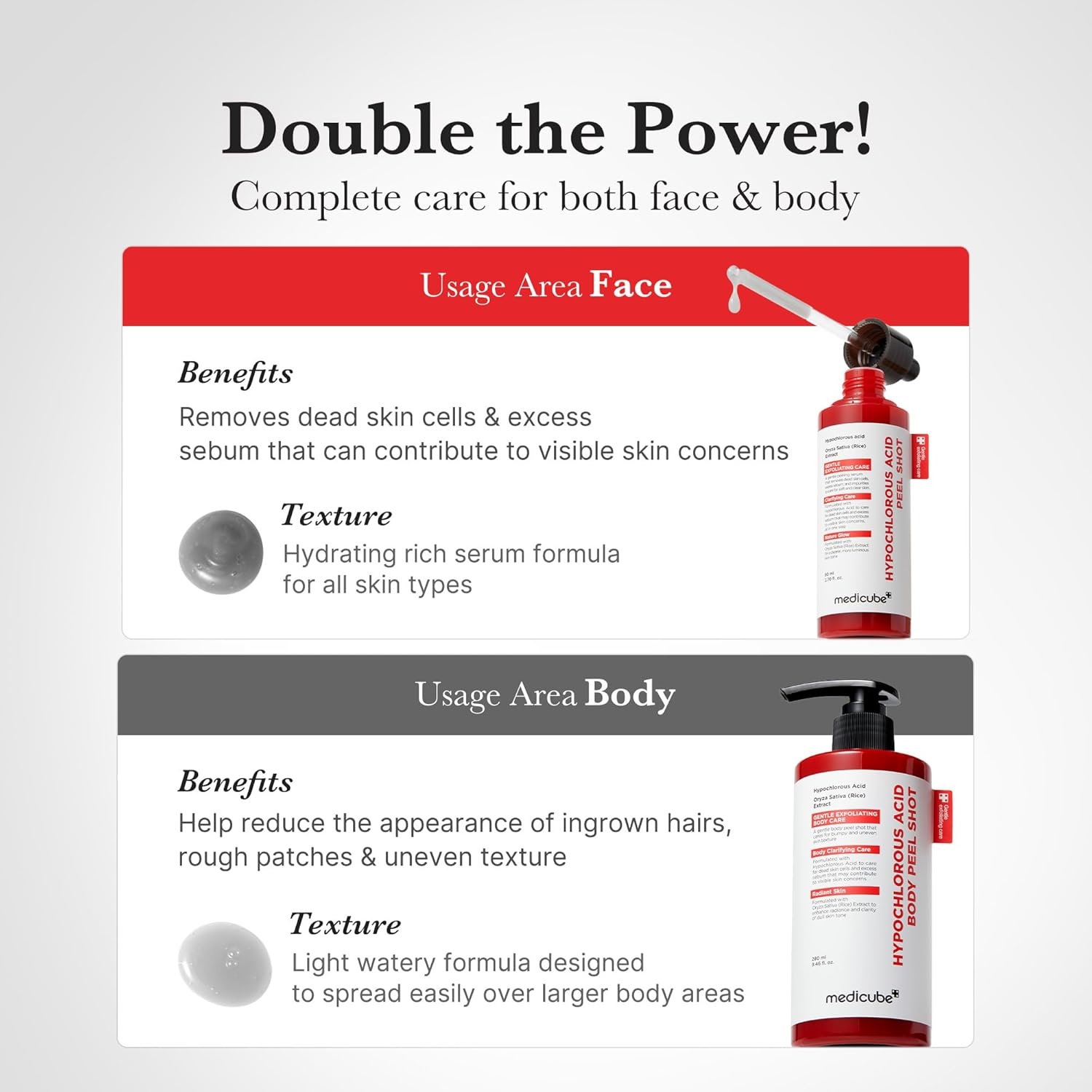 medicube - Hypochlorous Acid Body Peel Shot - 280ml | Beauty Amora ...