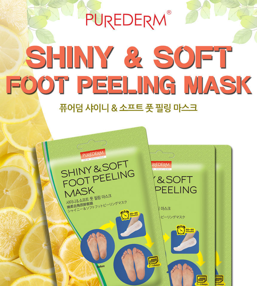 PUREDERM - Shiny & Soft Foot Peeling Mask | Beauty Amora | Korean ...