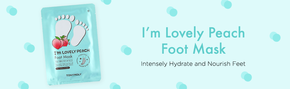 TONYMOLY - I'm Lovely Peach Foot Mask - 1 pair | Beauty Amora | Korean ...