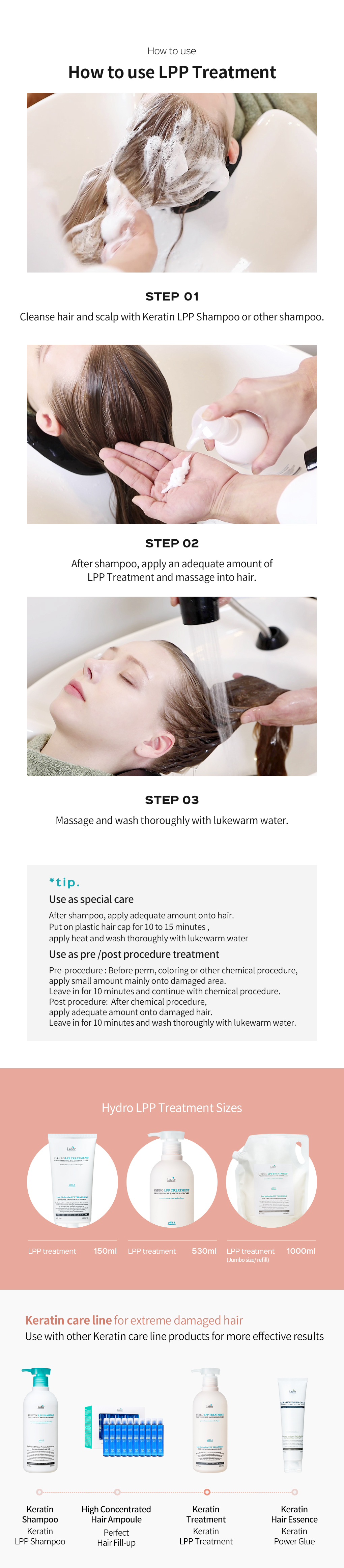 Lador - Hydro LPP Treatment (Tube Type) - 150g | Beauty Amora | Korean Beauty Store in Australia