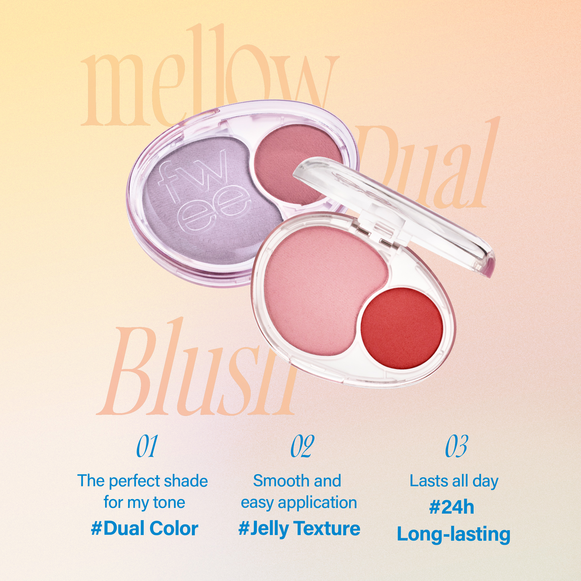 Fwee - Mellow Dual Blusher - 7.2g | Beauty Amora | Korean Beauty Store ...