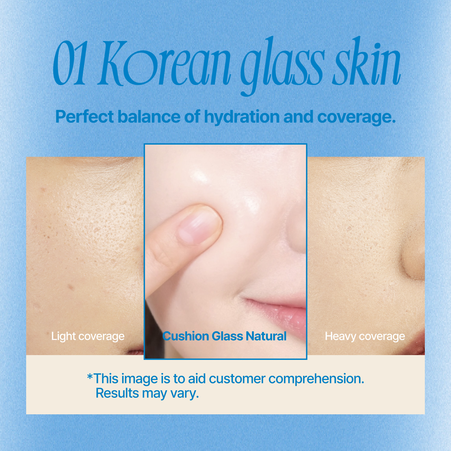 Fwee - Cushion Glass Natural SPF50+ PA+++ - 13g | Beauty Amora | Korean ...