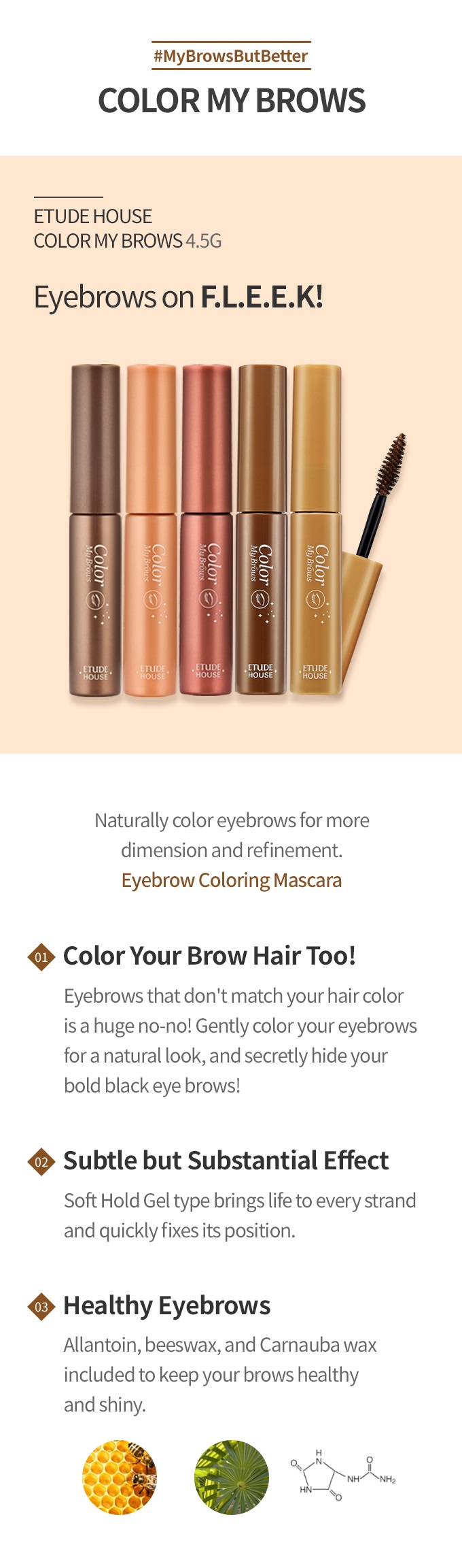 Etude - Color My Brows - 4.5g | Beauty Amora | Korean Beauty Store in ...