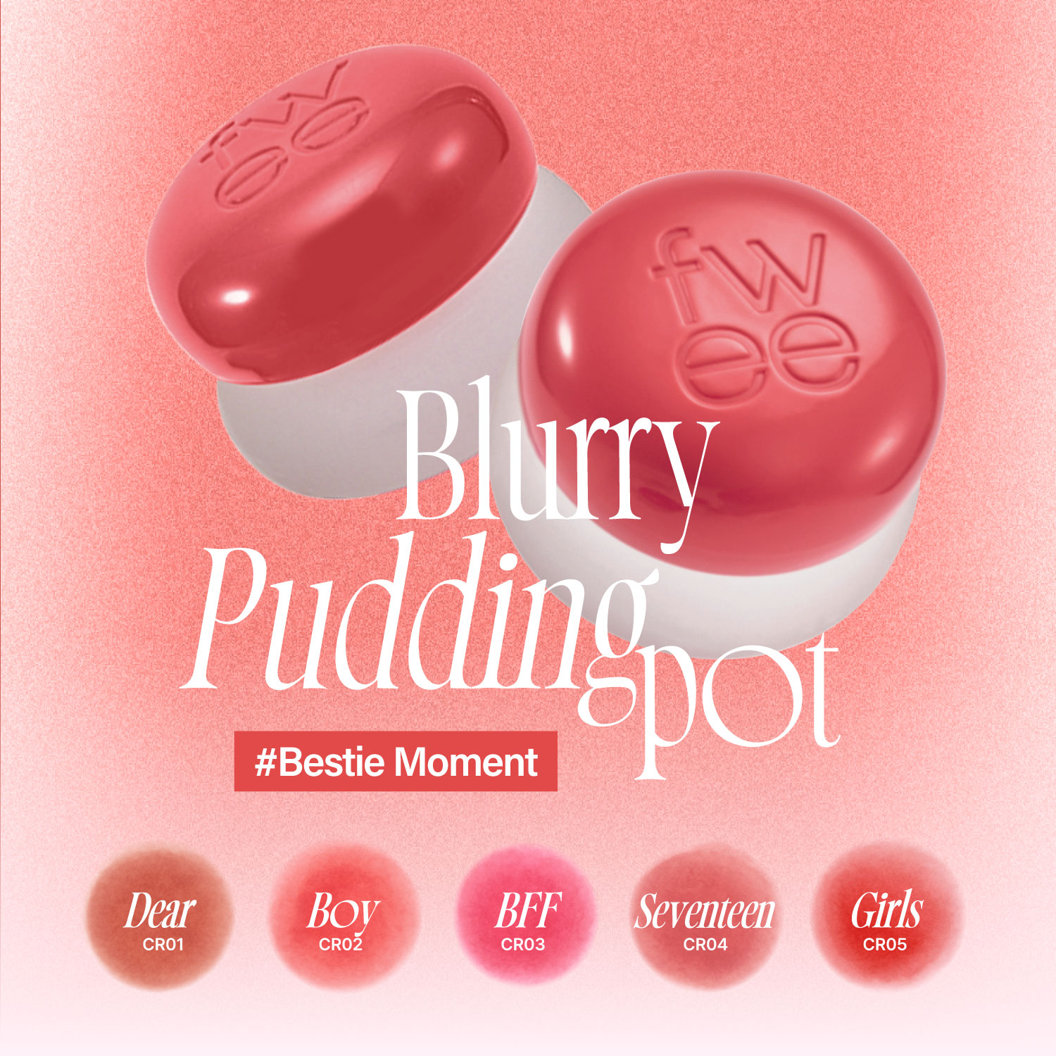 Fwee - Lip & Cheek Blurry Pudding Pot - 5g | Beauty Amora | Korean ...