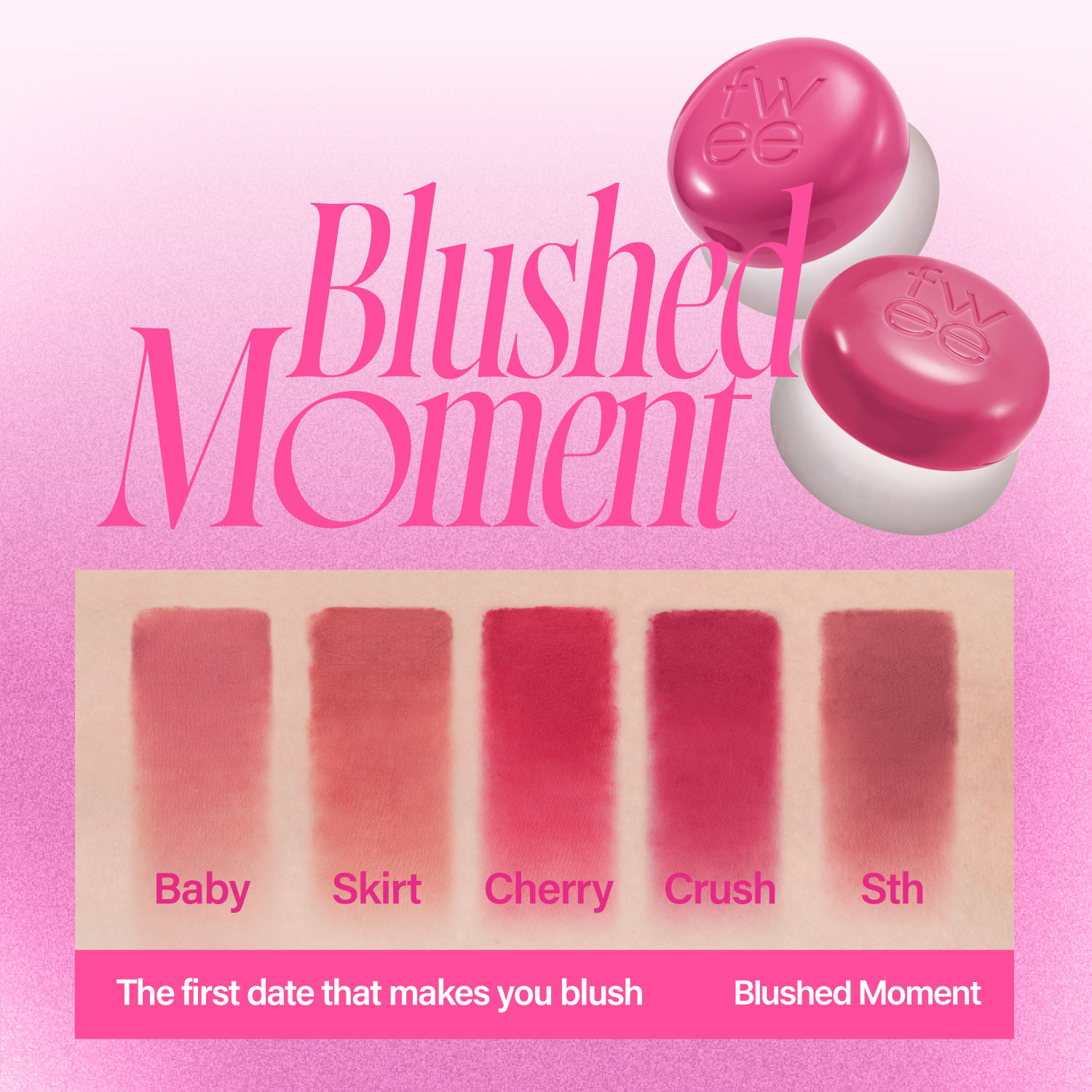 Fwee - Lip & Cheek Blurry Pudding Pot - 5g | Beauty Amora | Korean ...