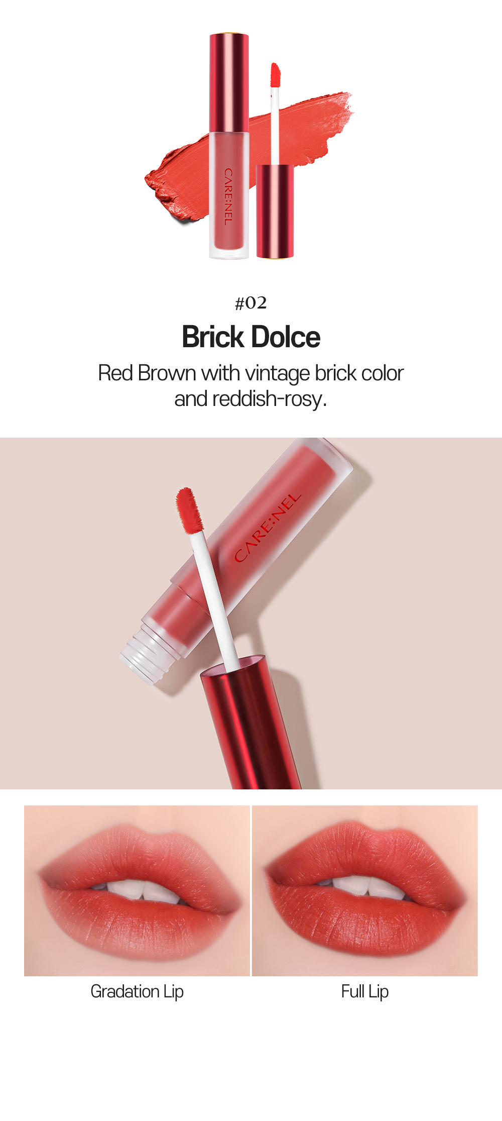 CARE:NEL - Ruby Airfit Velvet Tint - 4.5g | Beauty Amora | Korean ...