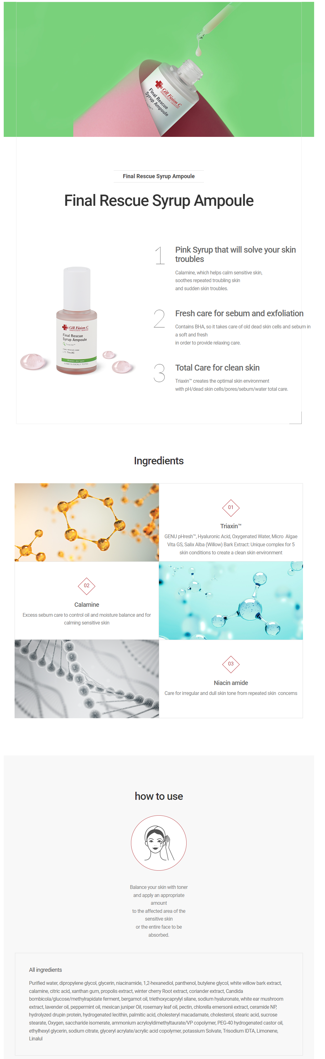 Cell Fusion C - Final Rescue Syrup Ampoule - 30ml | Beauty Amora ...