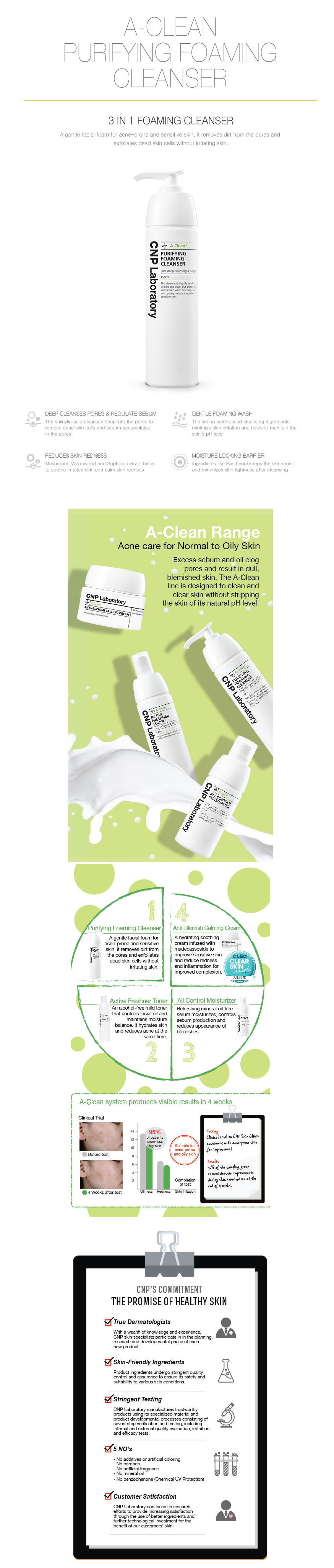 CNP LABORATORY - A Clean Purifying Foaming Cleanser - 145ml | Beauty ...
