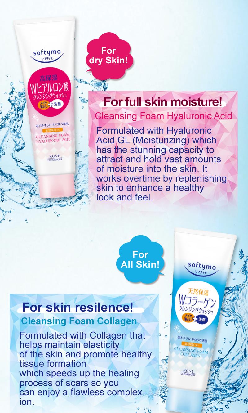 Kose - Softymo W Collagen Cleansing Foam - 190g | Beauty Amora | Korean ...