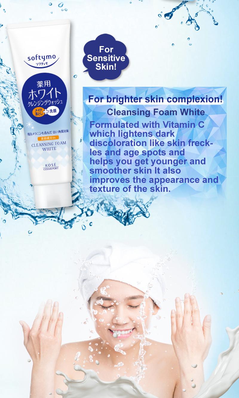Kose - Softymo W Collagen Cleansing Foam - 190g | Beauty Amora | Korean ...