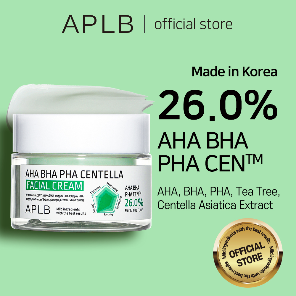 APLB - AHA BHA PHA Centella Facial Cream - 55ml | Beauty Amora | Korean ...