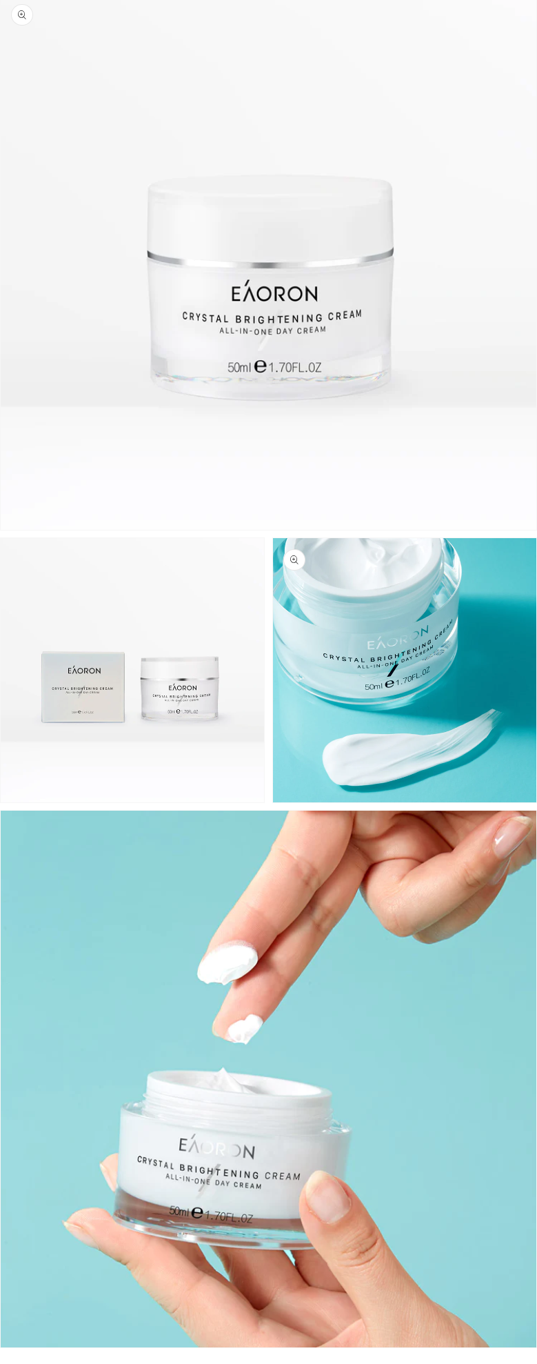 EAORON - Crystal Brightening Cream - 50ml | Beauty Amora | Korean ...