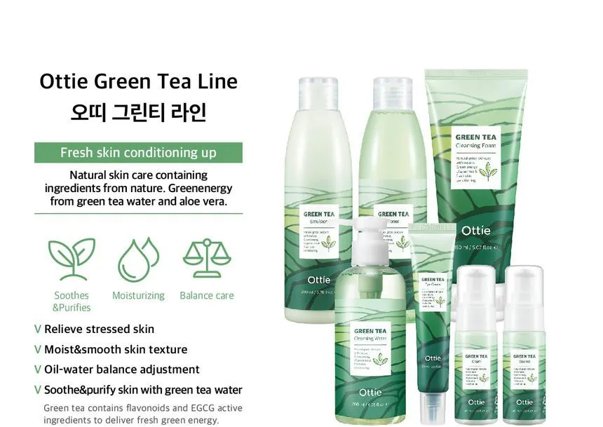 Ottie - Green Tea Cream - 40ml | Beauty Amora | Korean Beauty Store in ...