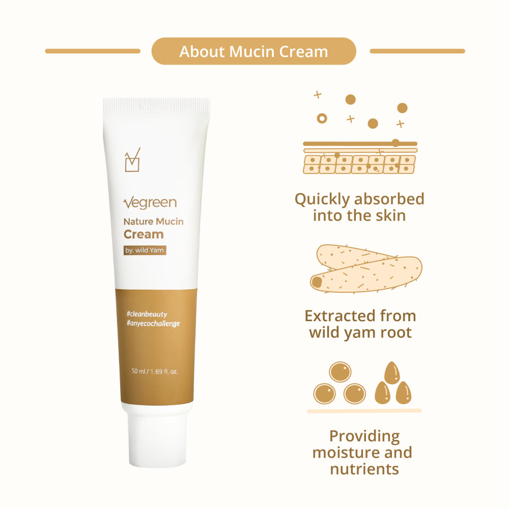 VEGREEN - Nature Mucin Cream - 50ml | Beauty Amora | Korean Beauty ...