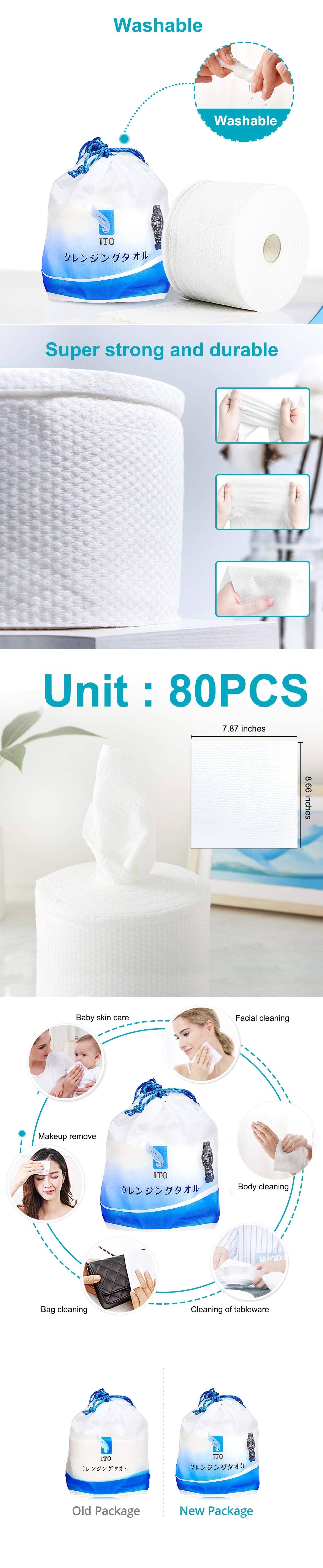 ITO - Facial Cleansing Tissue - 1pack(80pcs) | Beauty Amora | Korean ...