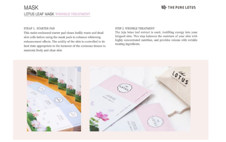 THE PURE LOTUS - Lotus Leaf mask - Wrinkle treatment - 1pc | Beauty ...