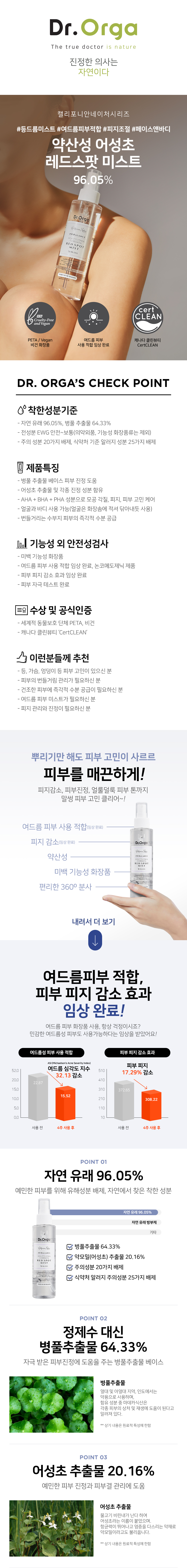 Dr. Orga - ph Balance Houttuynia Cordata Red Spot Mist - 150ml | Beauty Amora | Korean Beauty ...