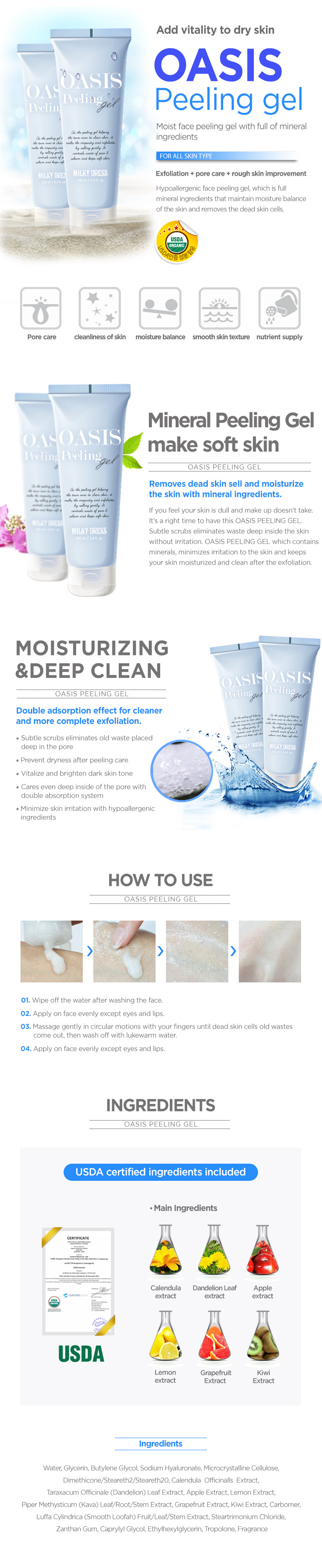 MILKYDRESS - Oasis Peeling Gel - 100ml | Beauty Amora | Korean Beauty ...