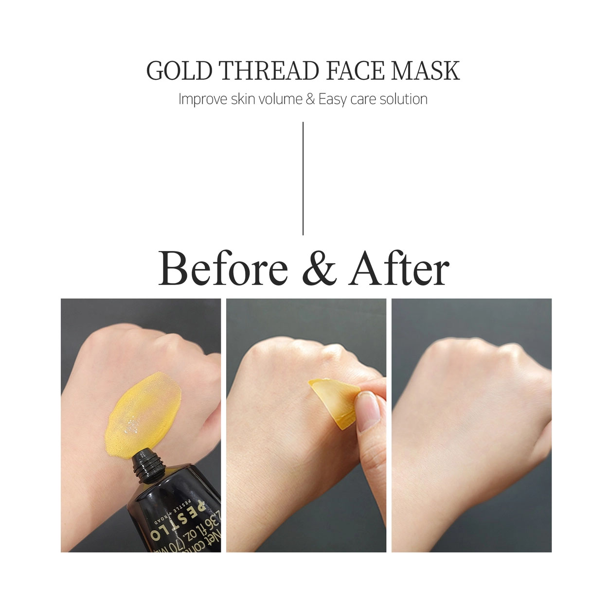 PESTLO - Gold Thread Face Mask - 70ml | Beauty Amora | Korean Beauty ...