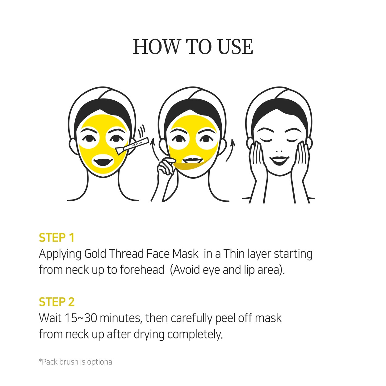 PESTLO - Gold Thread Face Mask - 70ml | Beauty Amora | Korean Beauty ...