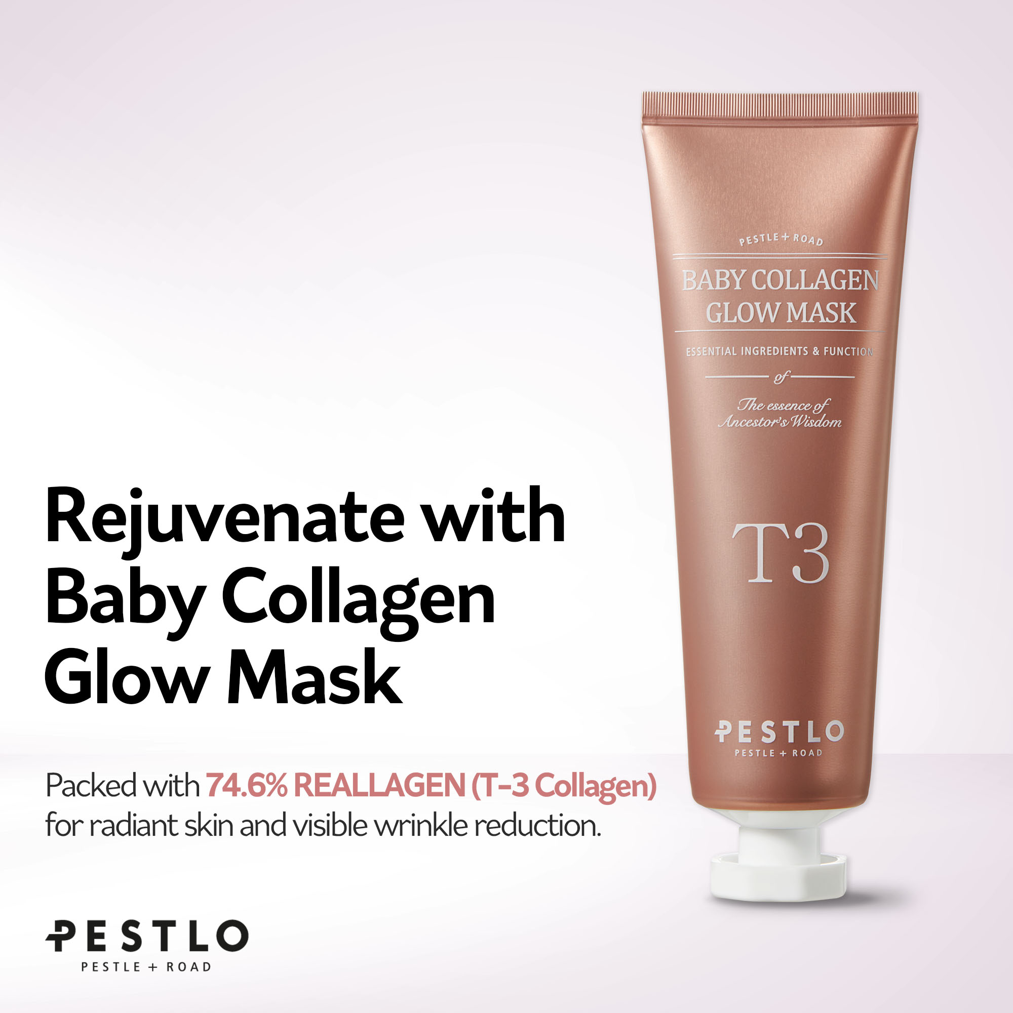 PESTLO - T3 Baby Collagen Glow Mask - 70ml | Beauty Amora | Korean ...
