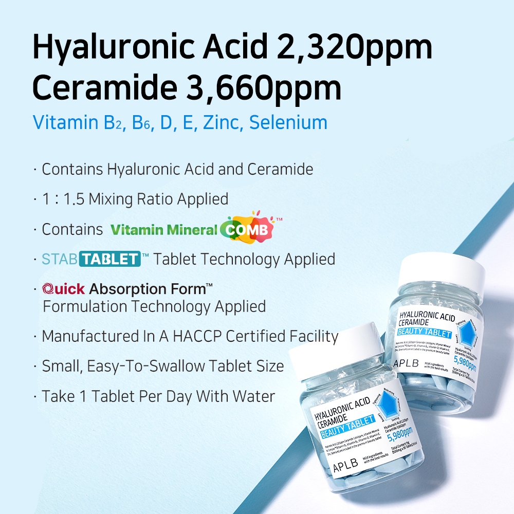 APLB - Hyaluronic Acid Ceramide Beauty Tablet - 30ea | Beauty Amora ...