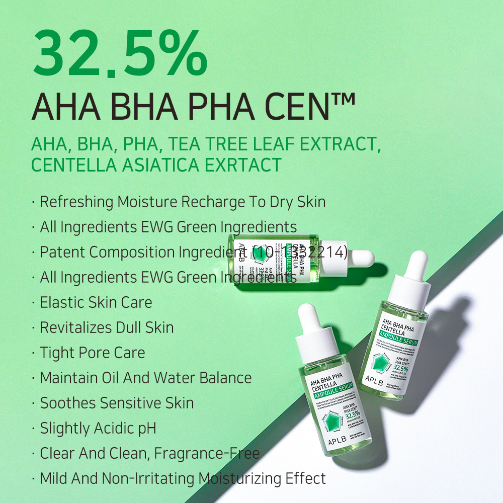 APLB - AHA BHA PHA Centella Ampoule Serum - 40ml | Beauty Amora | Korean Beauty Store in Australia