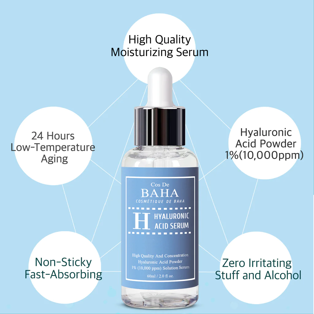 Cos De BAHA - Hyaluronic Acid Serum (H120) - 120ml | Beauty Amora | Korean Beauty Store in Australia