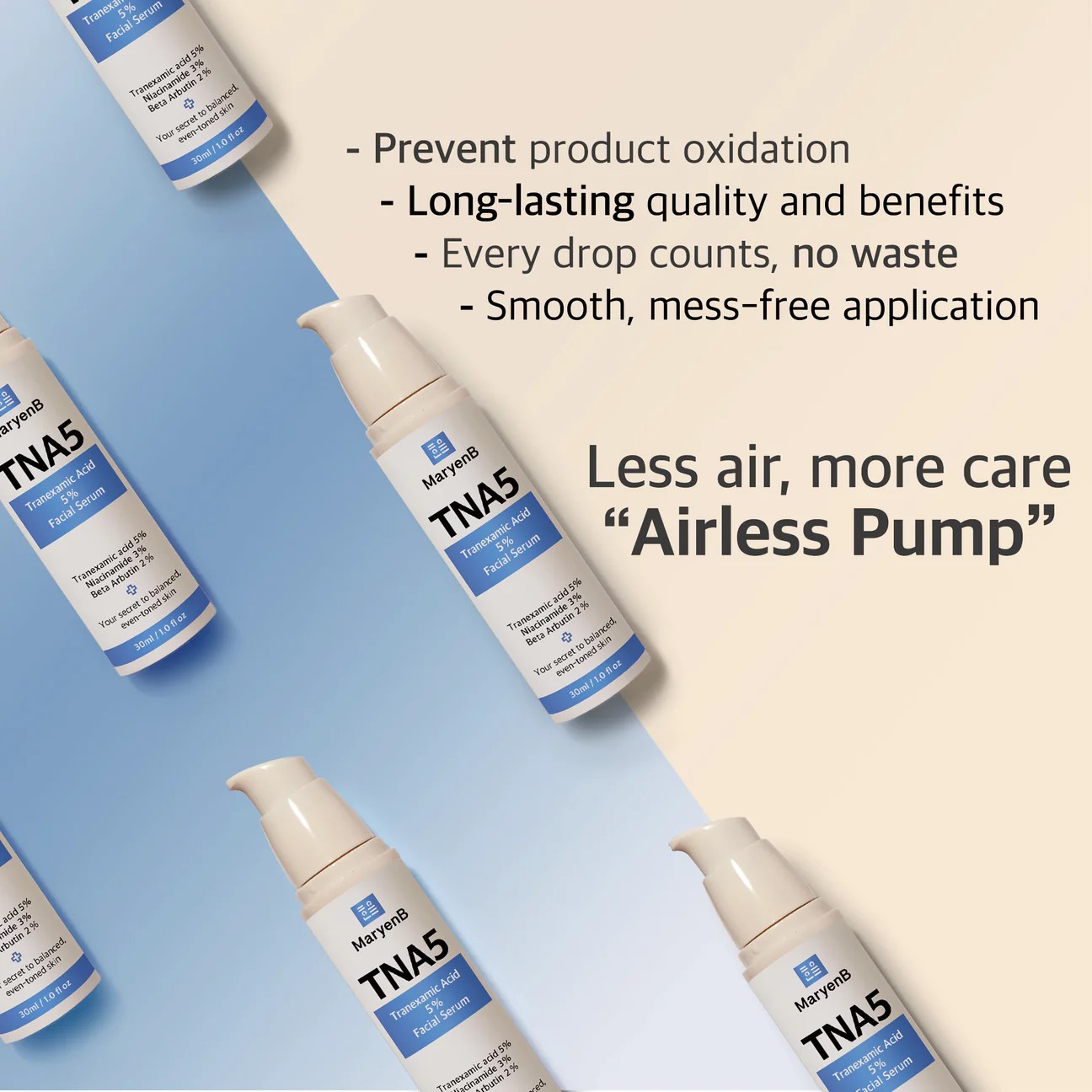 MaryenB - Tranexamic Acid 5% Facial Serum (TNA5) - 30ml | Beauty Amora ...