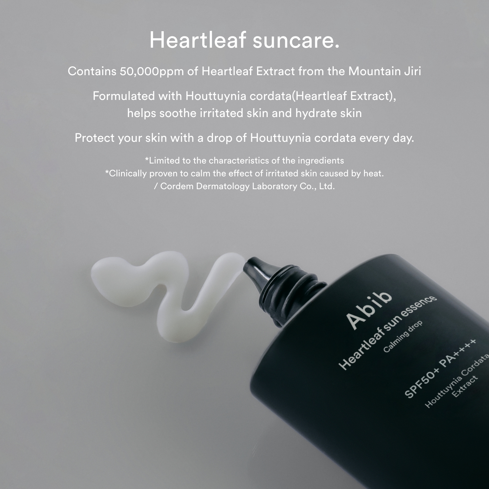Abib - Heartleaf Sun Essence Calming Drop SPF50+ PA++++ - 50ml | Beauty ...
