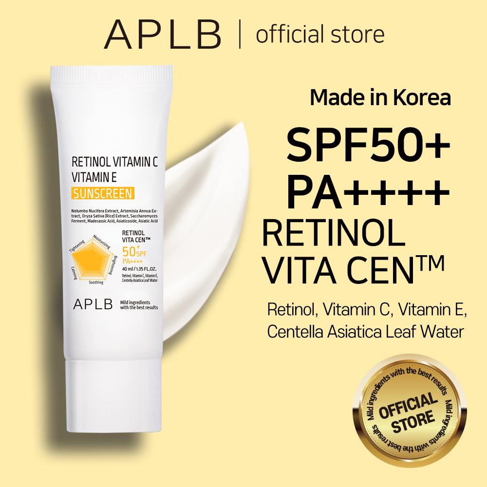 APLB - Retinol Vitamin C Vitamin E Sunscreen SPF50+ PA++++ - 40ml ...