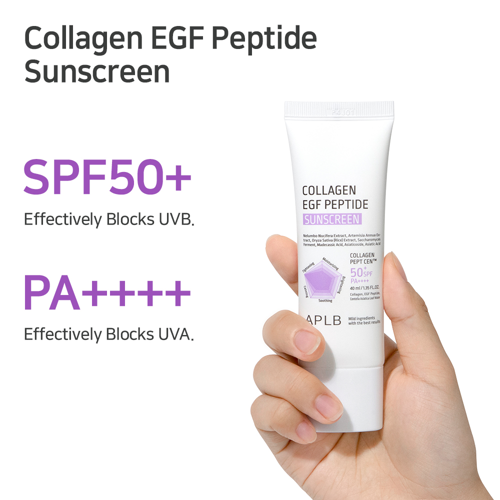 APLB - Collagen EGF Peptide Sunscreen SPF50+ PA++++ - 40ml | Beauty ...