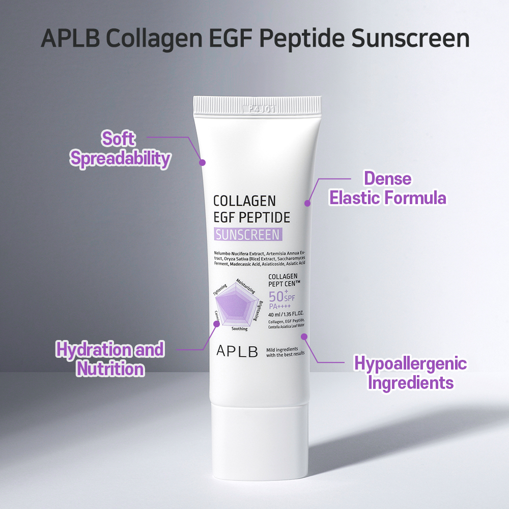APLB - Collagen EGF Peptide Sunscreen SPF50+ PA++++ - 40ml | Beauty ...