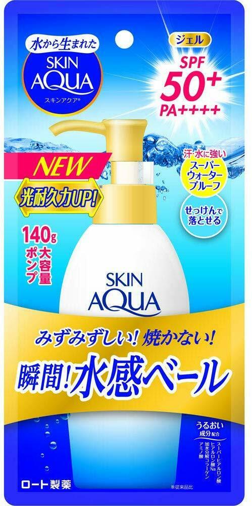 Rohto Mentholatum - Skin Aqua Sunscreen Super Moisture Gel Pump SPF50 ...