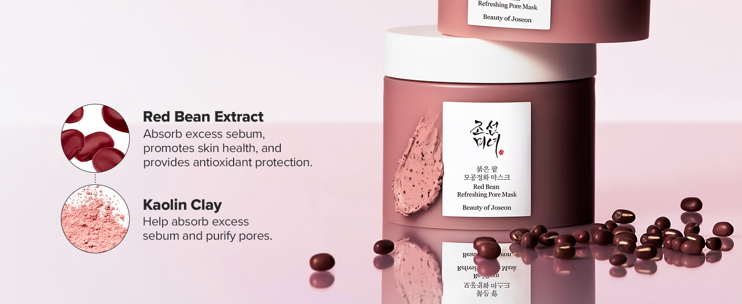 BEAUTY OF JOSEON - Red Bean Refreshing Pore Mask - 140ml | Beauty Amora ...