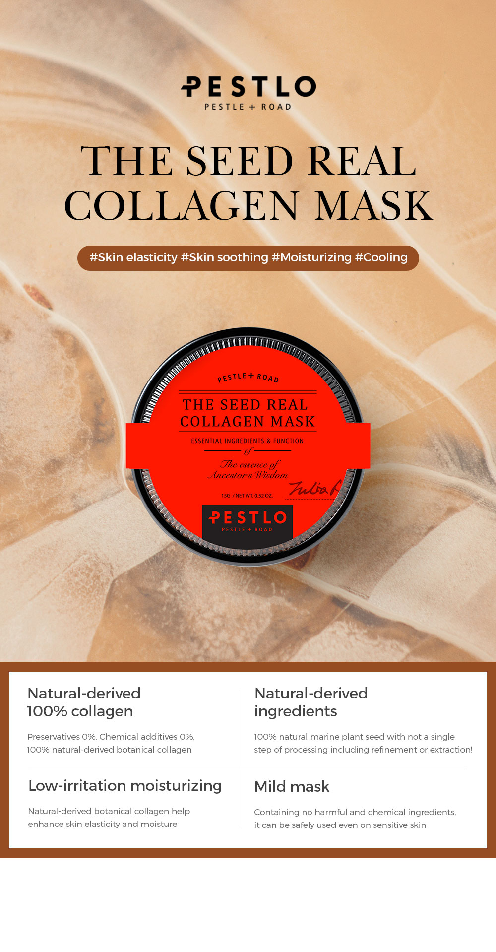 PESTLO - The Seed Real Collagen Mask - 8pcs | Beauty Amora | Australia ...