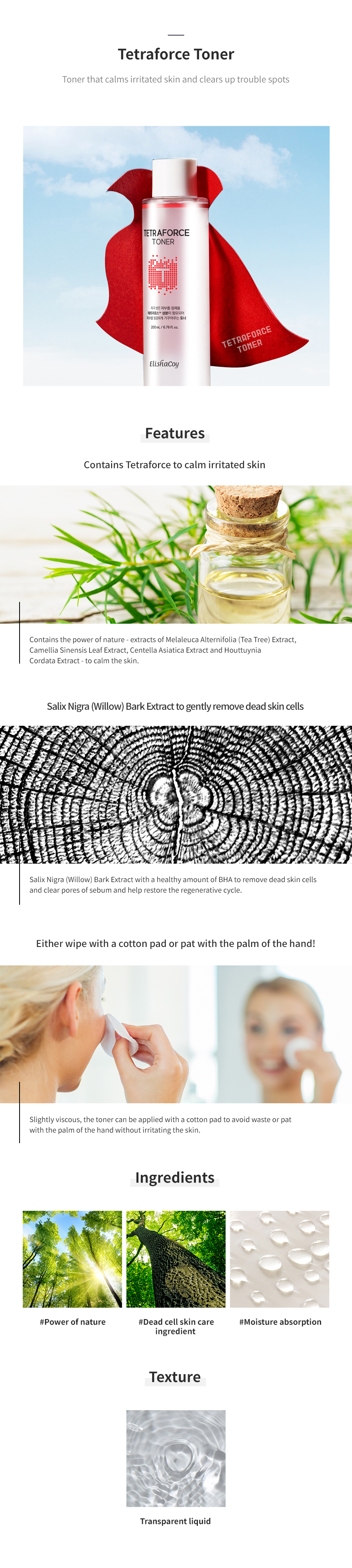 Elishacoy - Tetraforce Trial Kit - 1set(4items) (toner/cream/cleanser ...