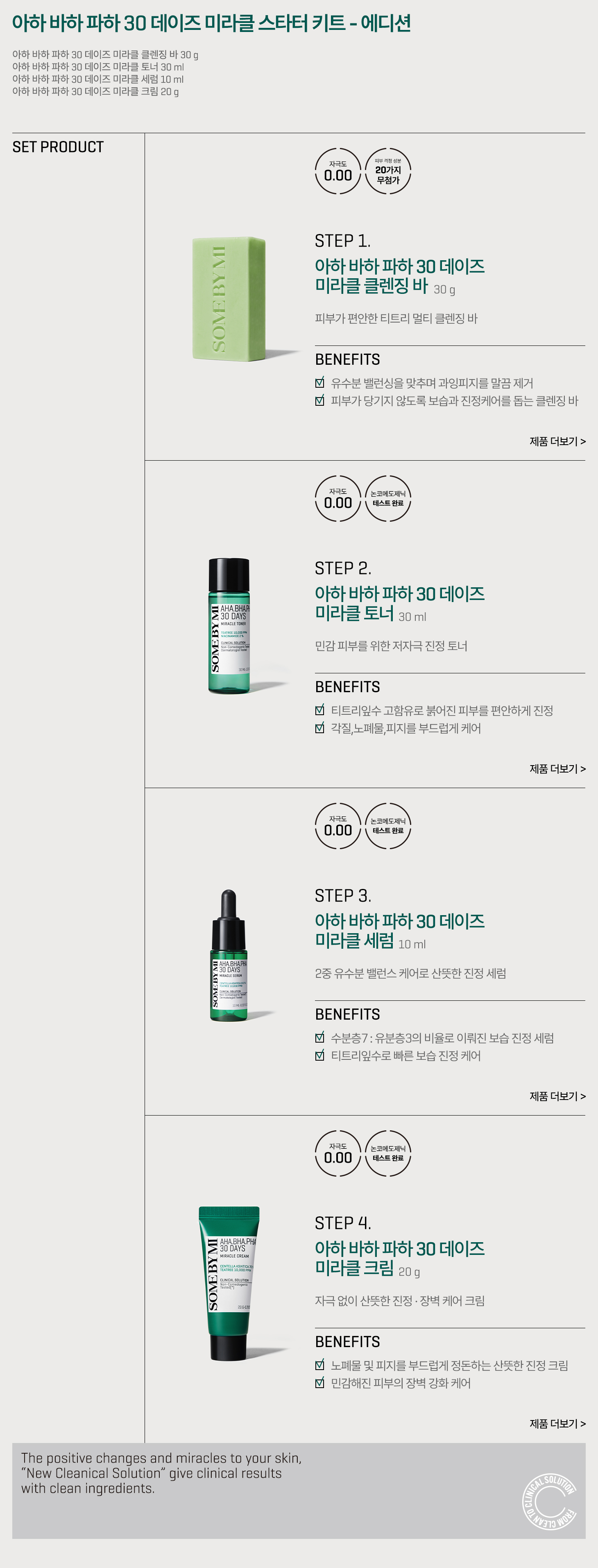 SOME BY MI - AHA-BHA-PHA 30 Days Miracle Starter Kit | Beauty Amora ...
