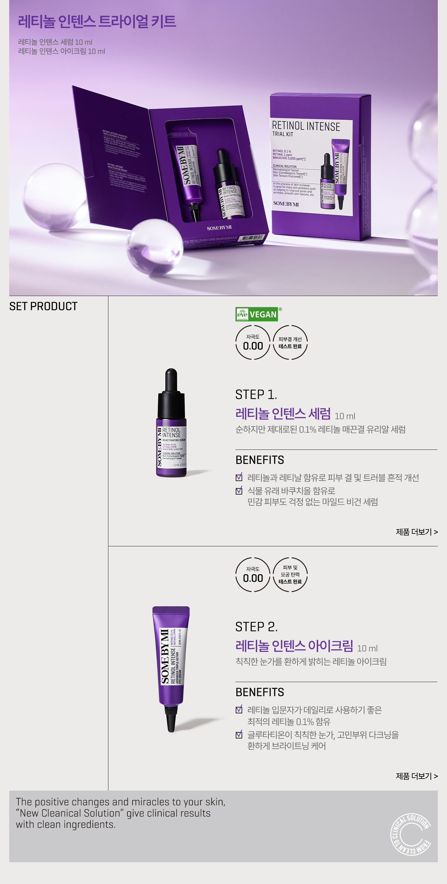 SOME BY MI - Retinol Intense Trial Kit - 1set(2 items) | Beauty Amora ...